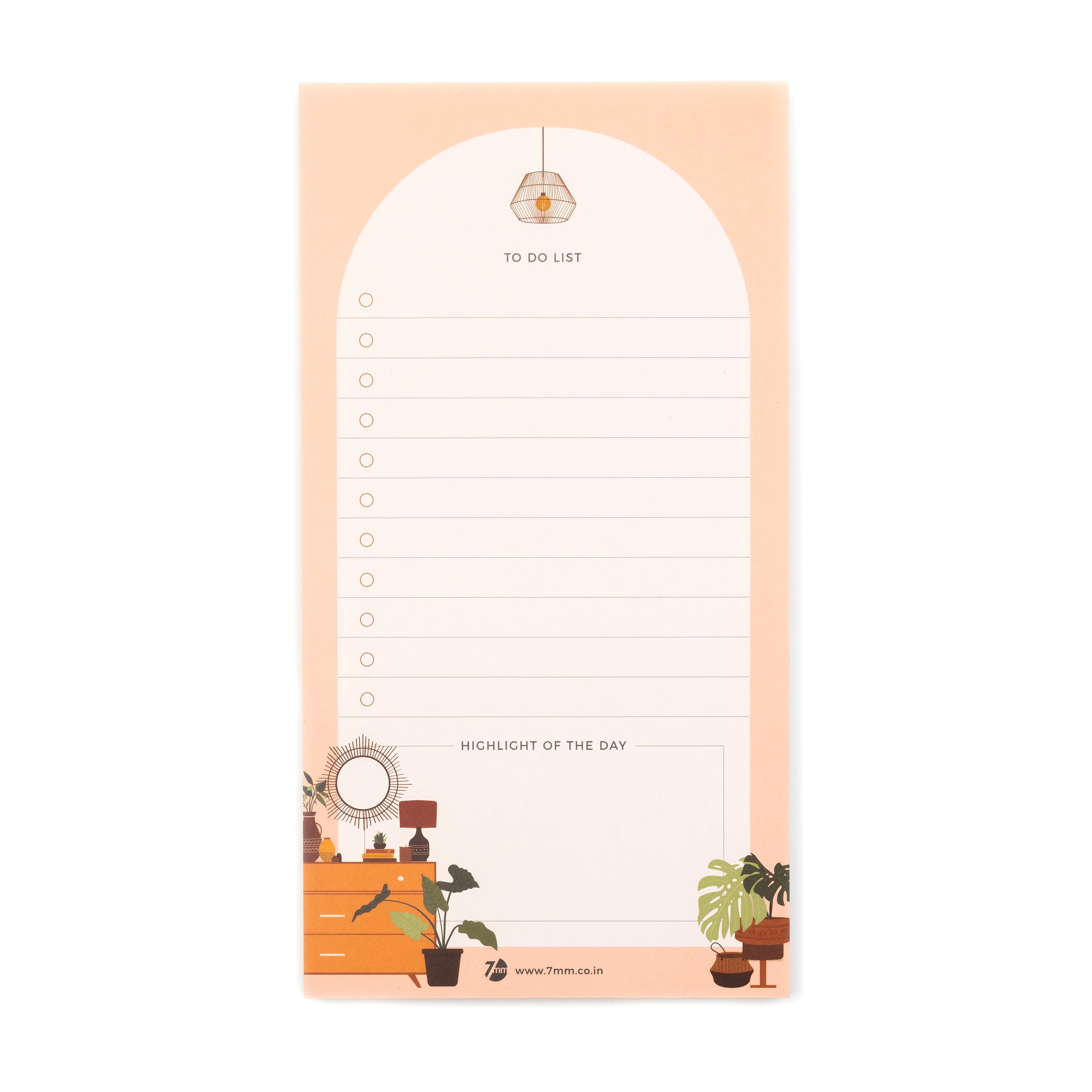 Bohemian To-Do List Notepad – 7mm - Fine Paper Stationery