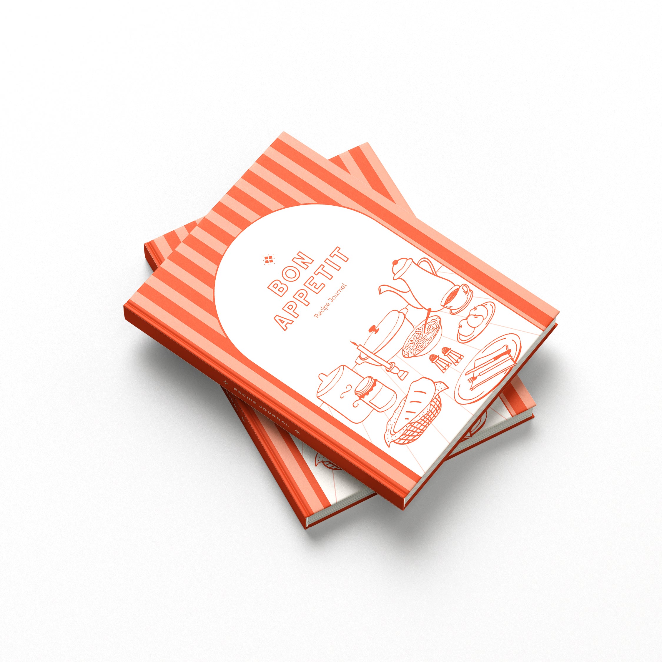 'Bon Appetit' Recipe Journal – 7mm - Fine Paper Stationery