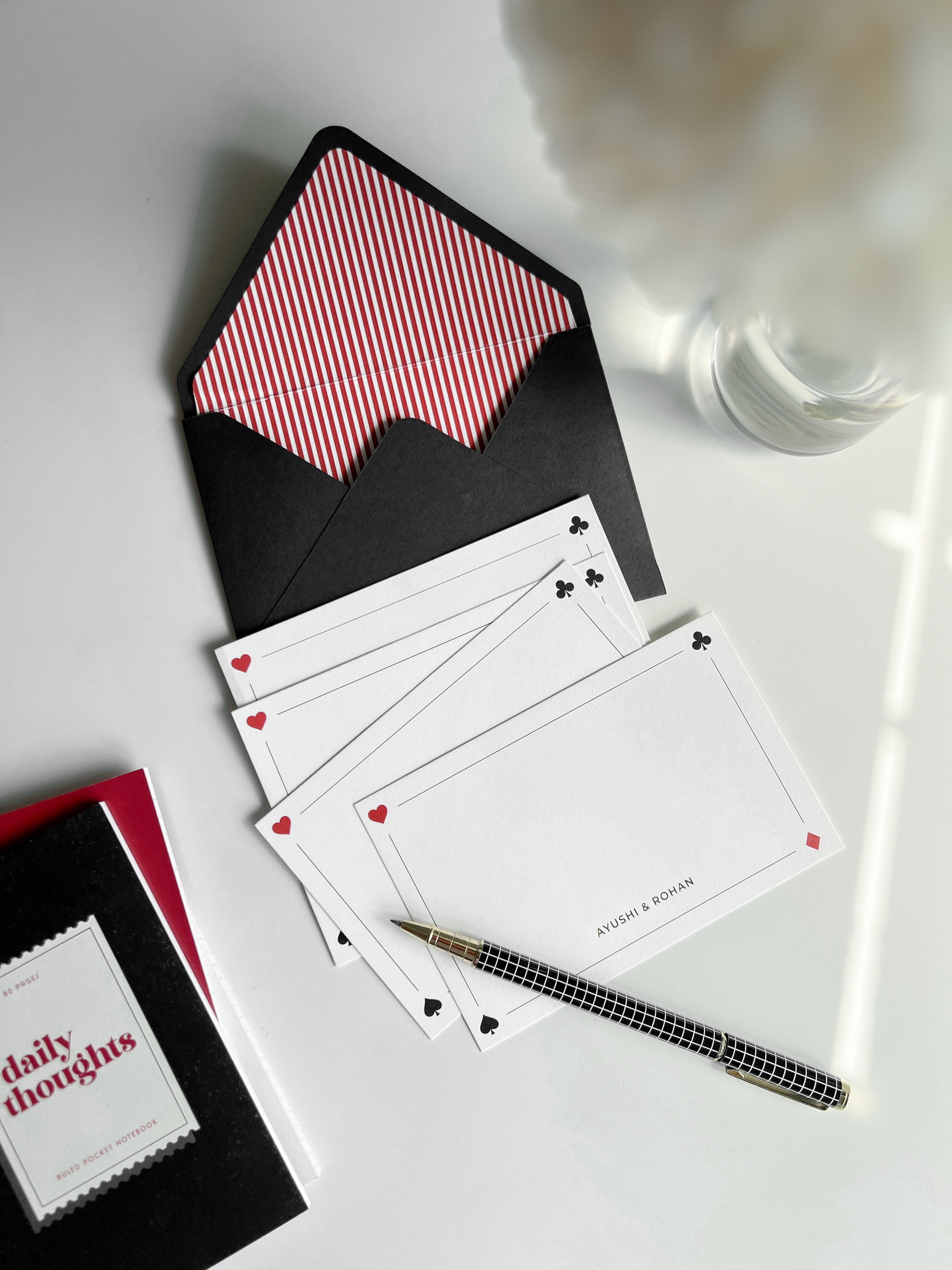 'Poker Party' Notecards Set – 7mm - Fine Paper Stationery