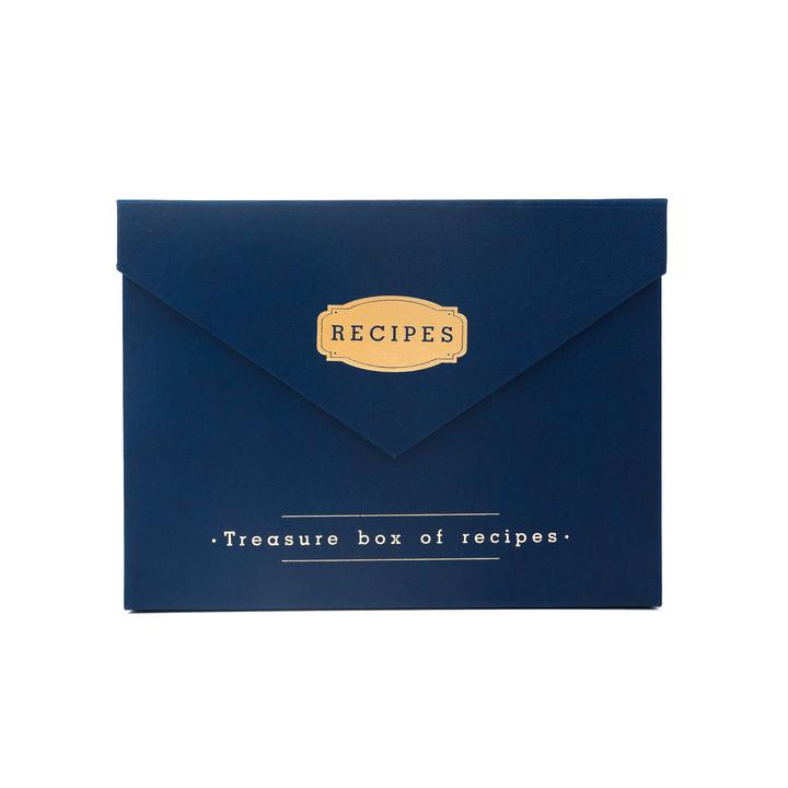 Recipe Box (Navy Blue) – 7mm - Fine Paper Stationery