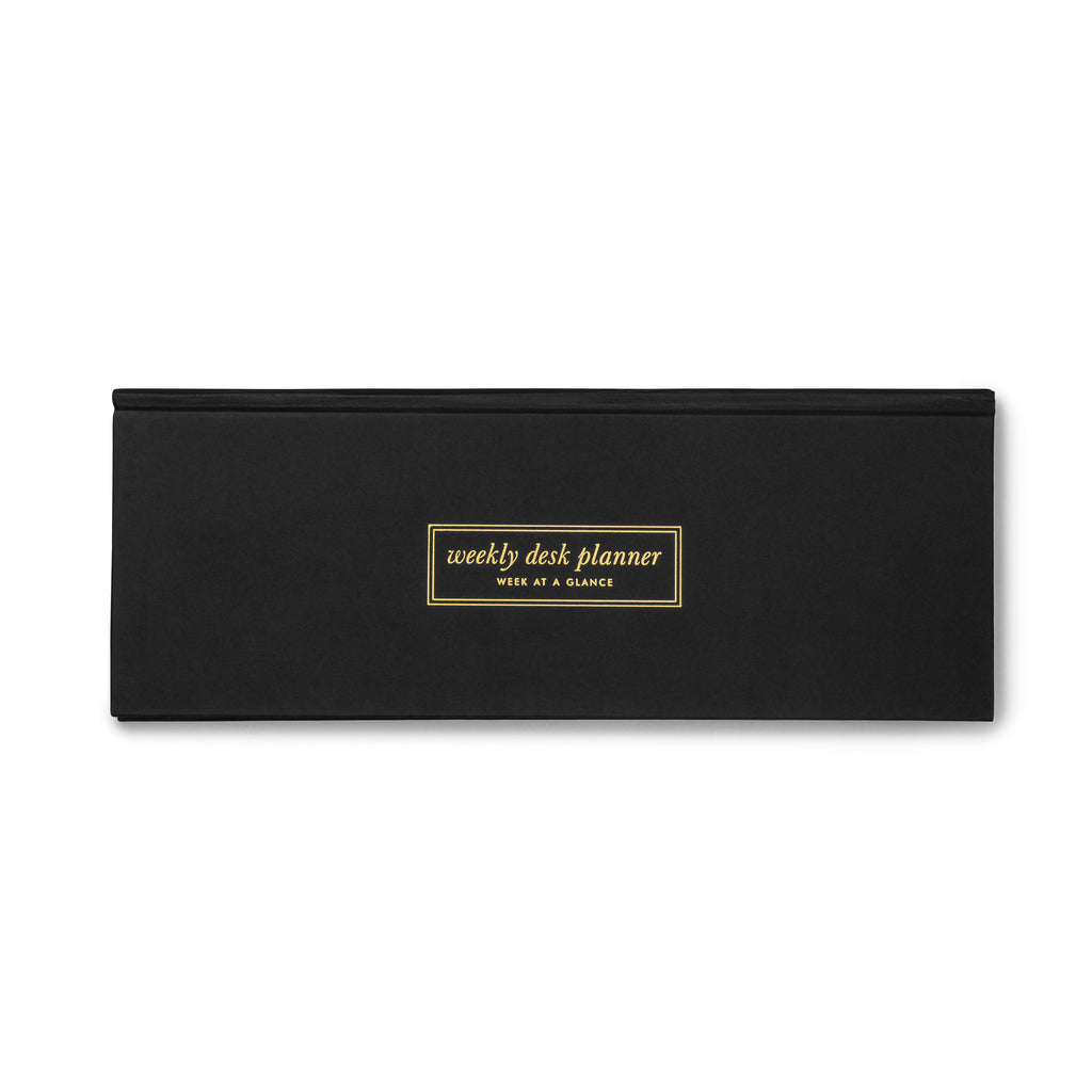 Weekly Desk Planner - Charcoal – 7mm - Fine Paper Stationery