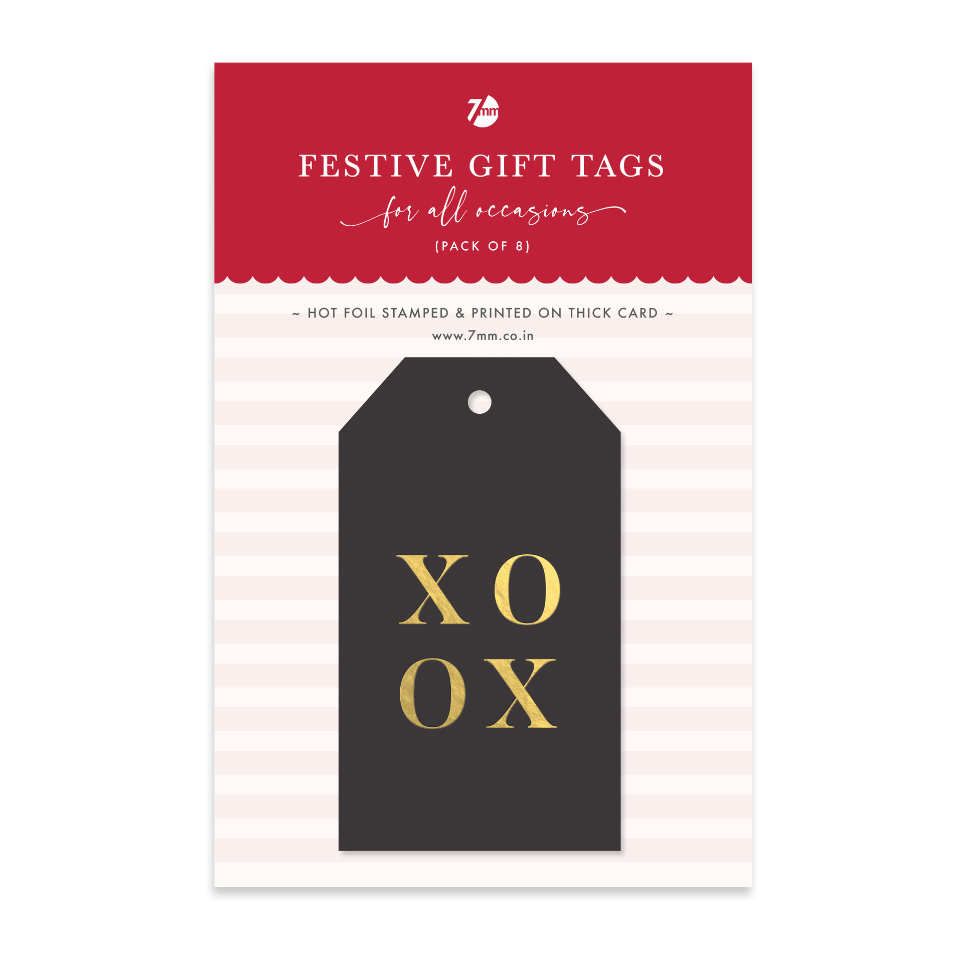Festive tags for all occassions – 7mm - Fine Paper Stationery