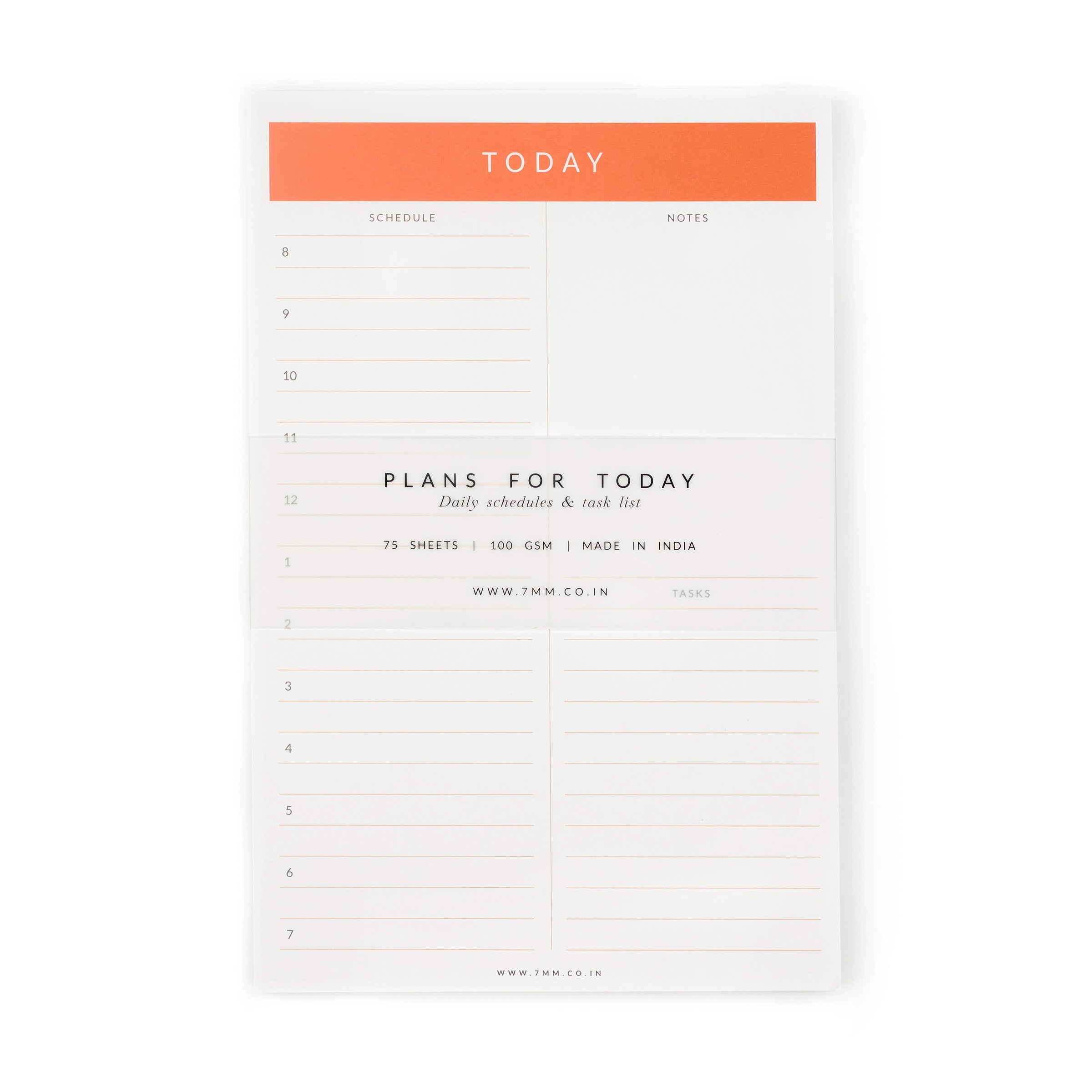 Day to Day task list – 7mm - Fine Paper Stationery