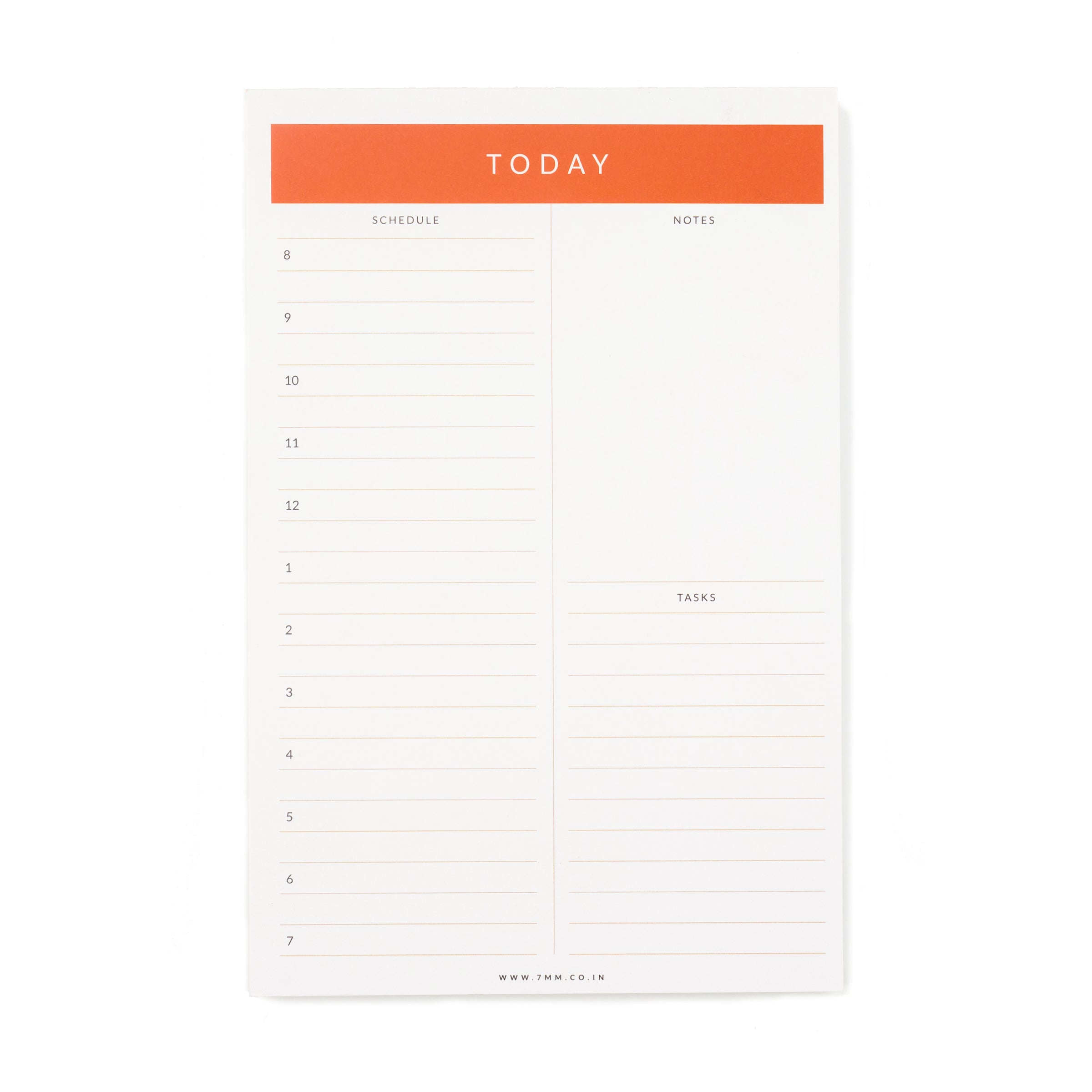 Day to Day task list – 7mm - Fine Paper Stationery