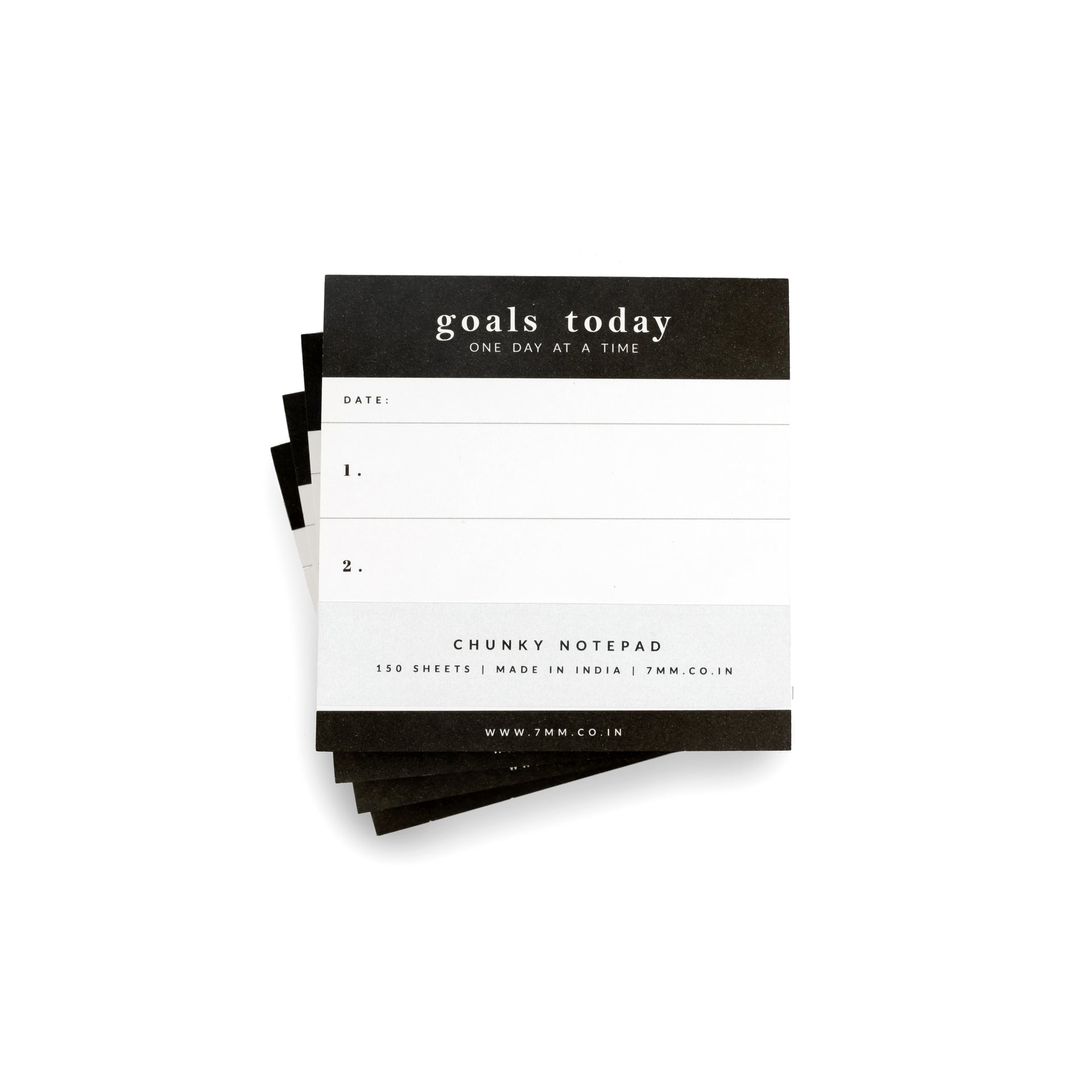 Goals Chunky Notepad – 7mm - Fine Paper Stationery