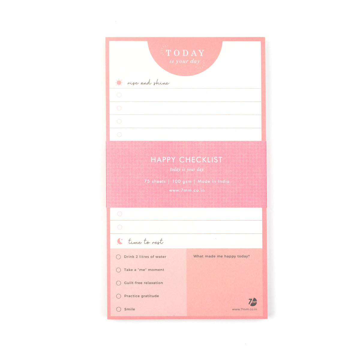Happy Checklist – 7mm - Fine Paper Stationery