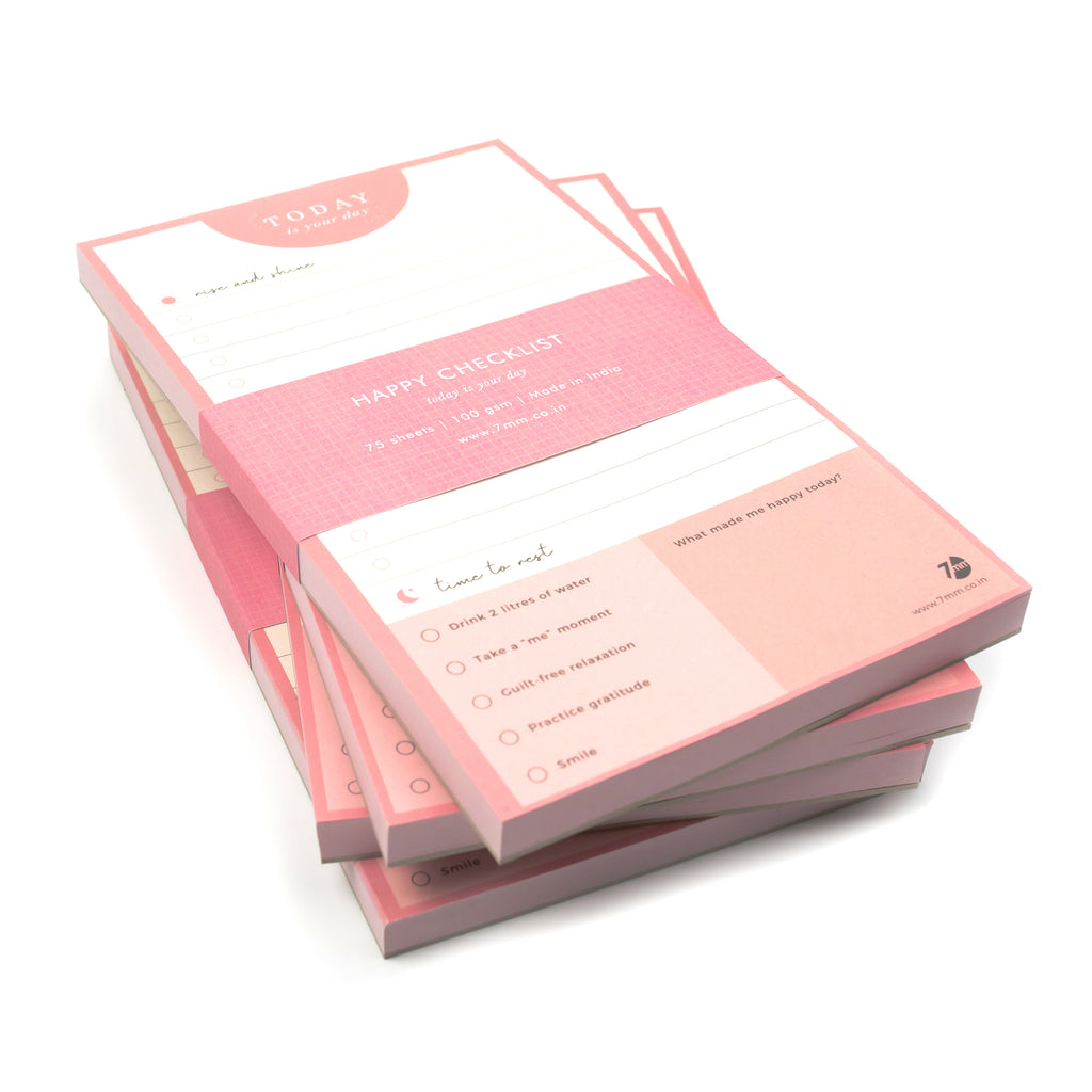 Happy Checklist – 7mm - Fine Paper Stationery
