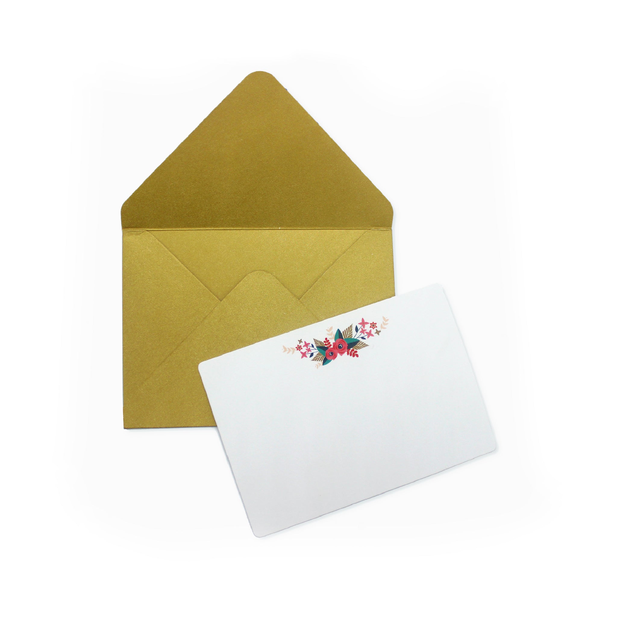 Notecards & Envelopes (Pastel Petals) – 7mm - Fine Paper Stationery