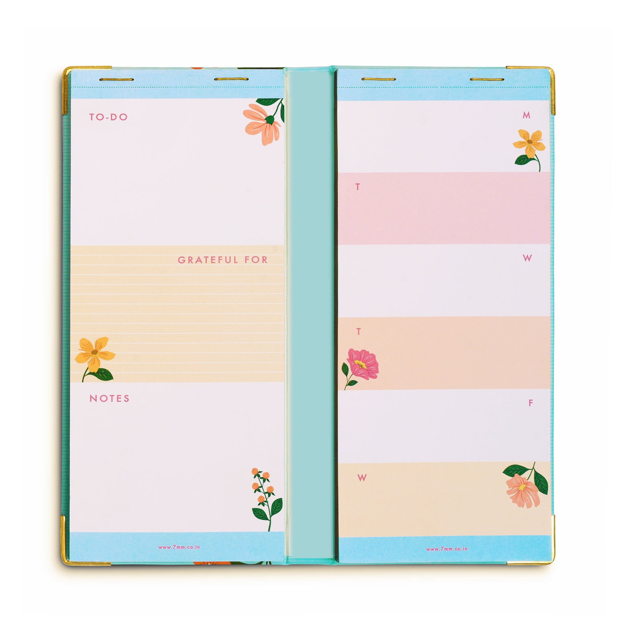 Weekly Planner (Floral Affair) – 7mm - Fine Paper Stationery
