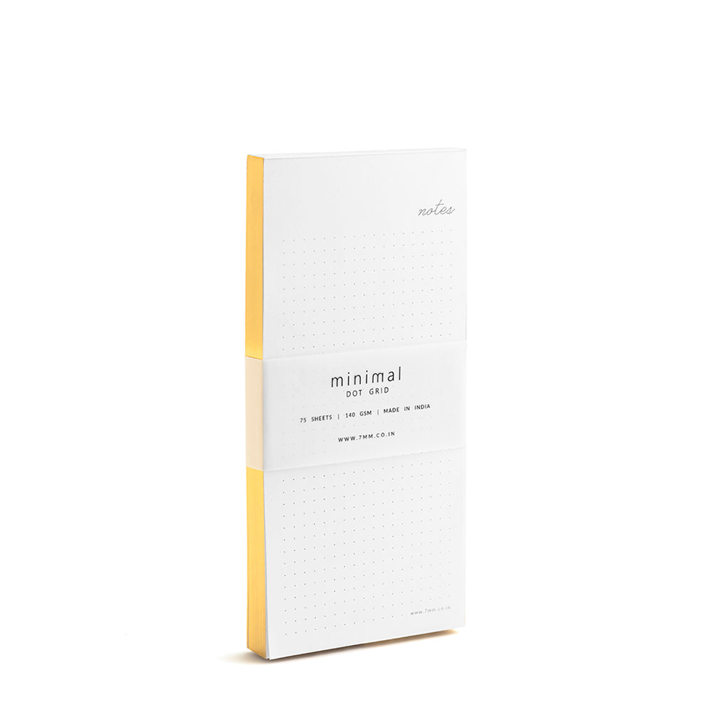 Minimal Dot Grid Notepad – 7mm - Fine Paper Stationery