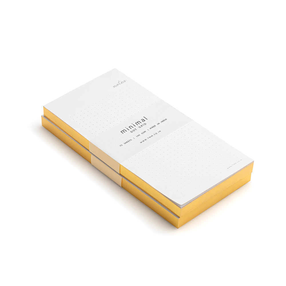 Minimal Twin Notepad – 7mm - Fine Paper Stationery